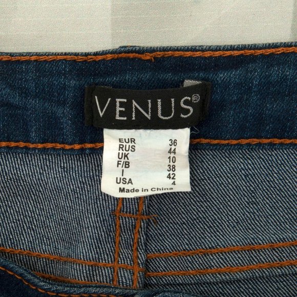 VENUS | Jeans | Venus Fashion Stretch Embroidered Edge Denim Jeans ...